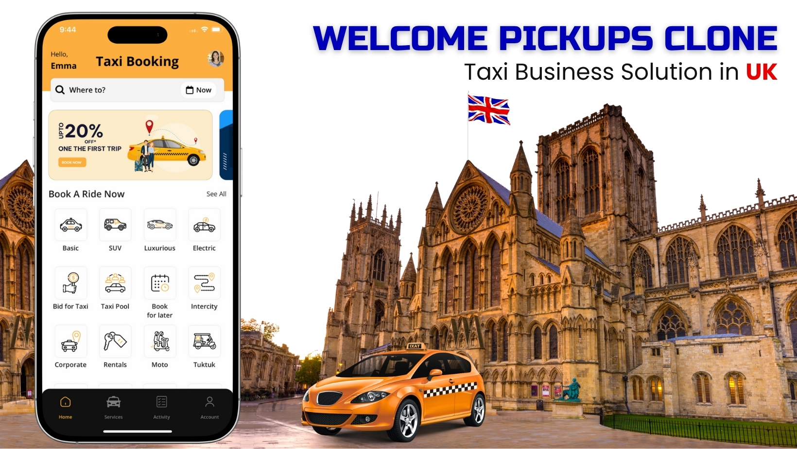 Stress-Free UK Travel with a Welcome Pickups Clone App