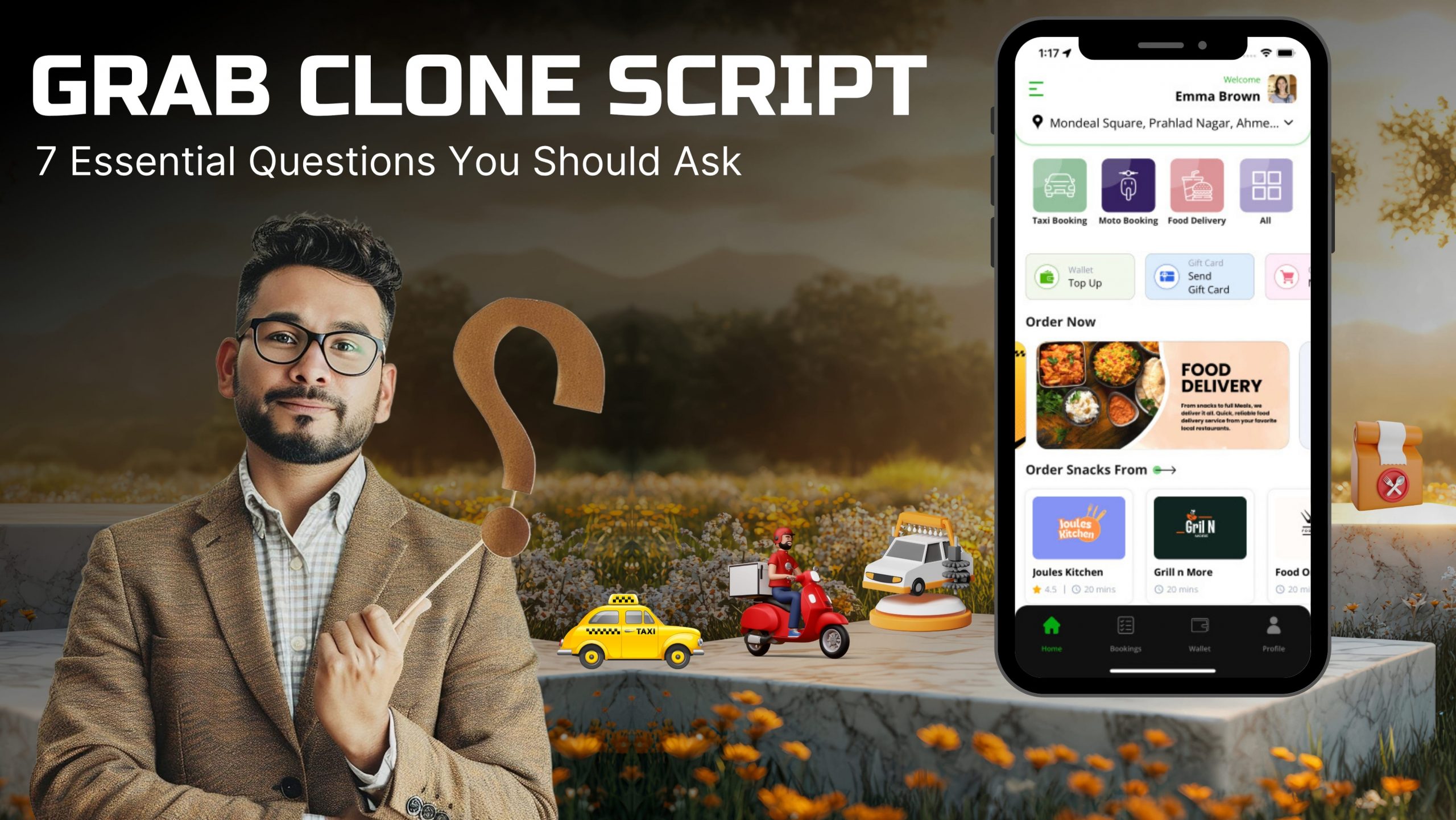 Buying a Grab Clone Script? Don’t Forget These Questions