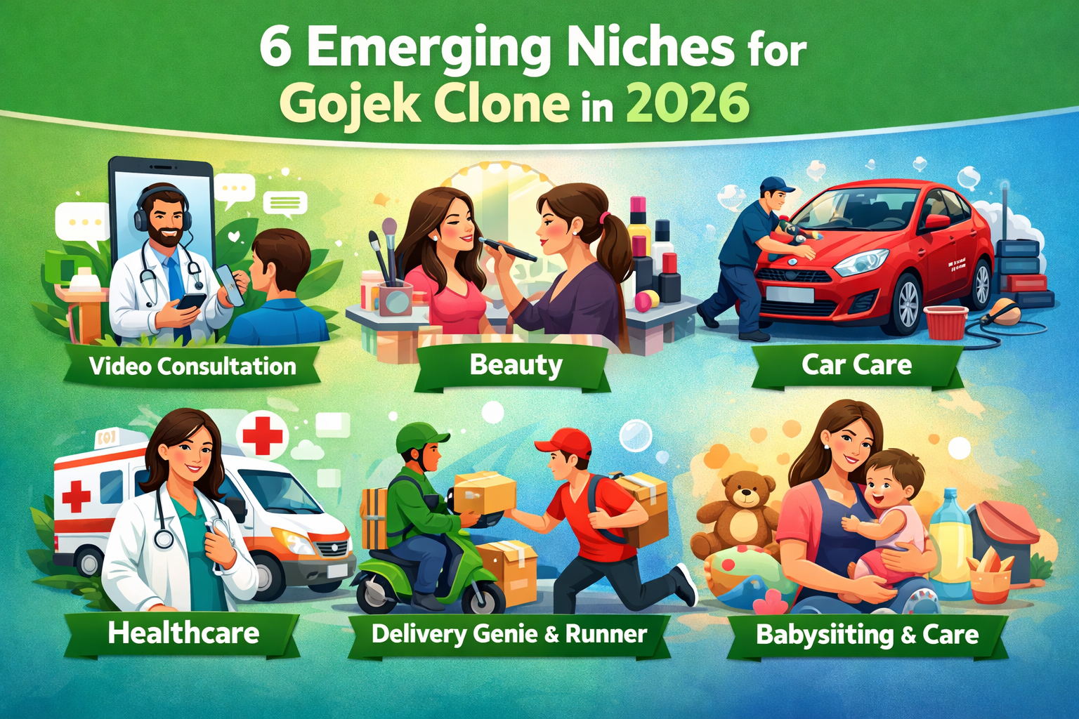Customizable Gojek Clone App Solution with Components